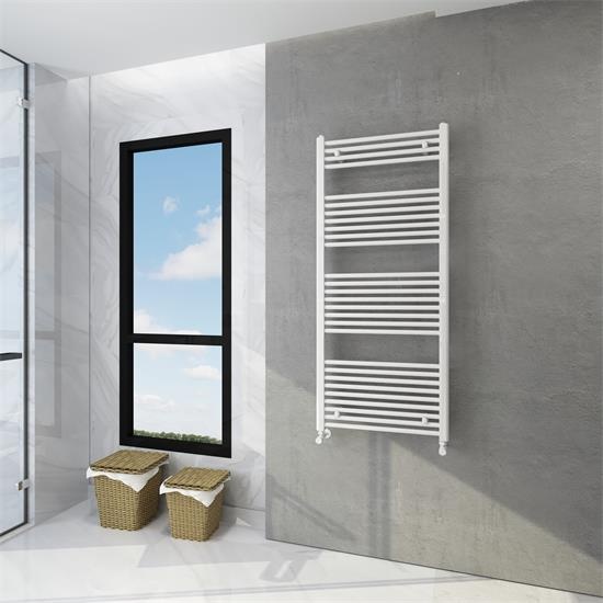 MA600/450 white flat towel radiator